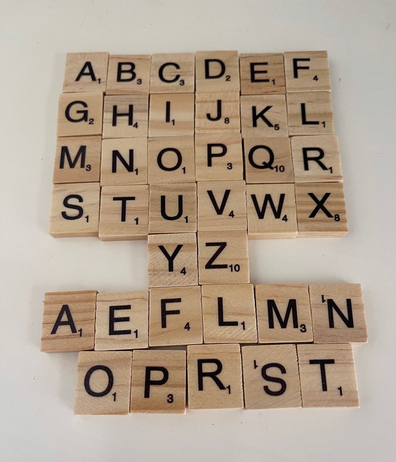 Scrabble Letter Set - Etsy