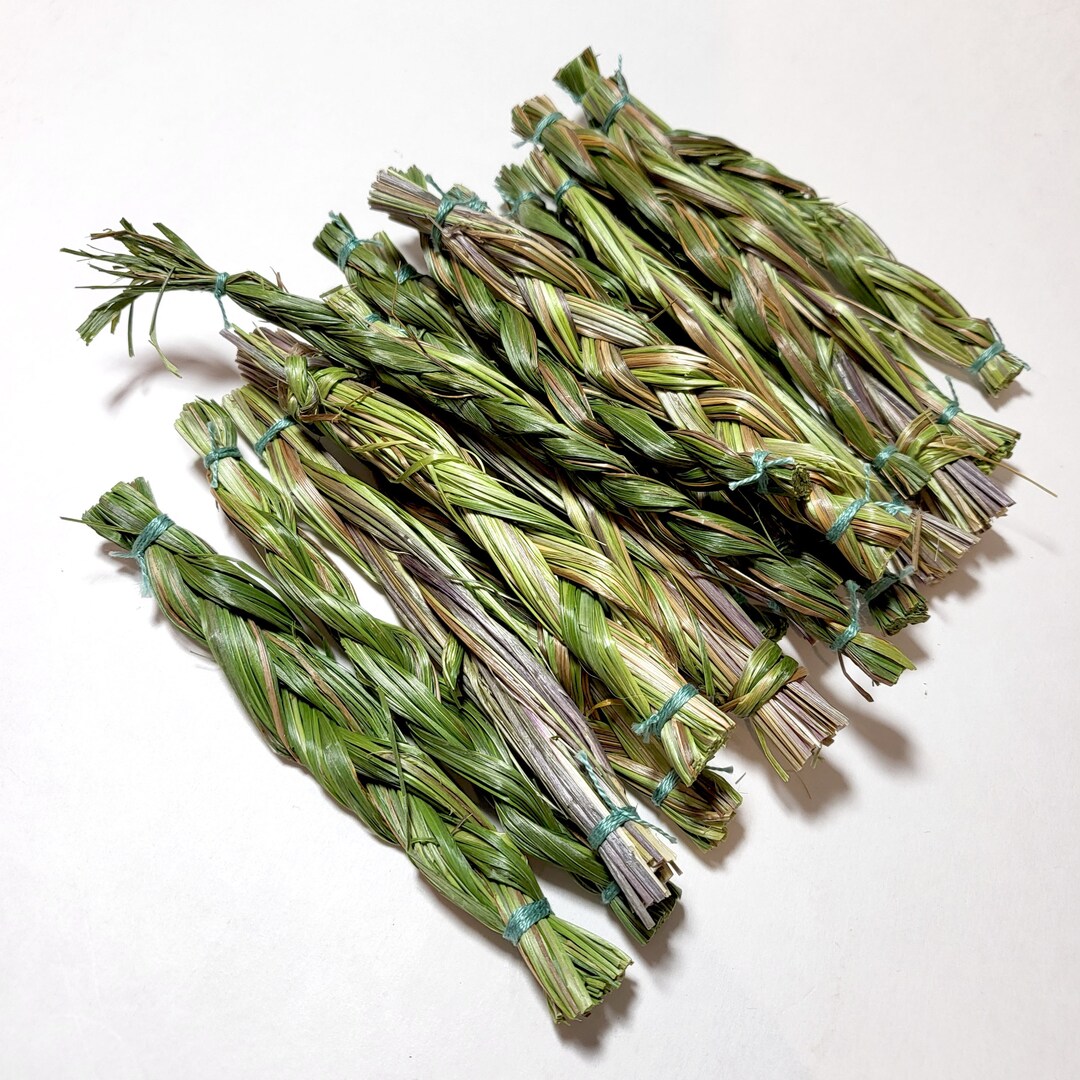 5" Sweetgrass Braid: Ethically Sourced Cleansing Sage for Positive ...
