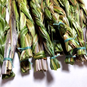 5" Sweetgrass Braid: Ethically Sourced Cleansing Sage for Positive ...
