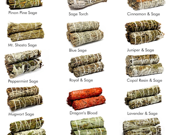 White Sage Bundle Smudge Variety Wands Set of 2 Buy 1 Get 1 Free - Etsy