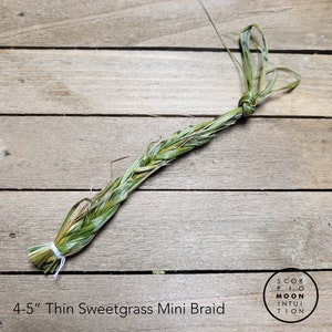 5" Sweetgrass Braid: Ethically Sourced Cleansing Sage for Positive ...