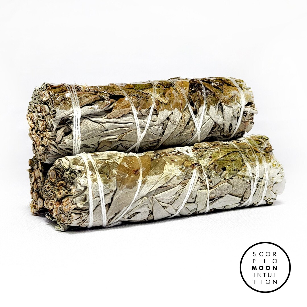 White Sage Copal Resin Sage Smudge Wand 4" - Etsy