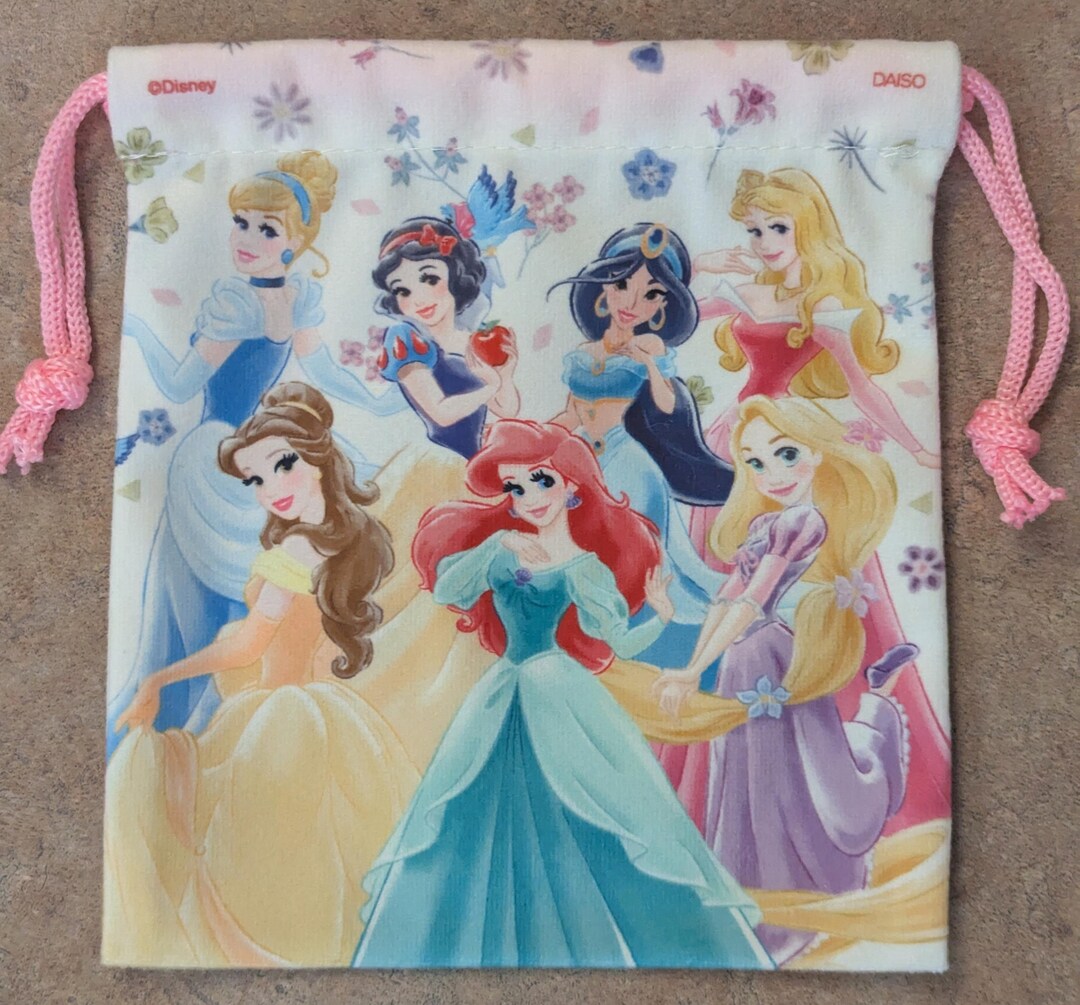 Drawstring Bag - Disney Princesses Drawstring Bag for Gift Wrapping ...