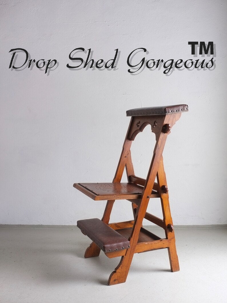 Vintage Carved Wood Prayer Chair With a Folding Seat, and Kneeler - Etsy