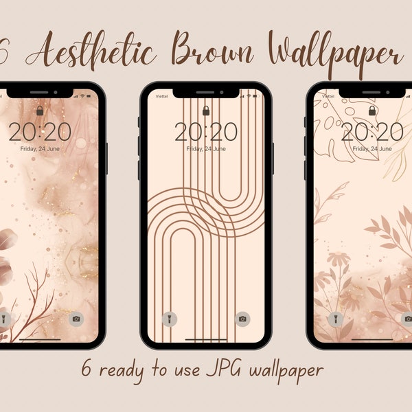 Brown iPhone Wallpaper - Etsy