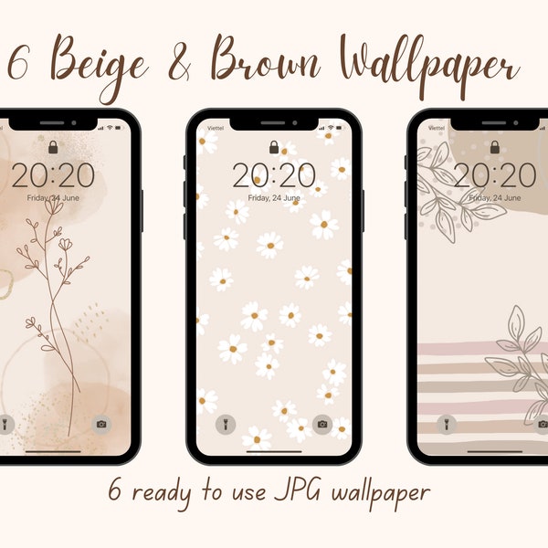 Cream Aesthetic Wallpaper Iphone - Etsy