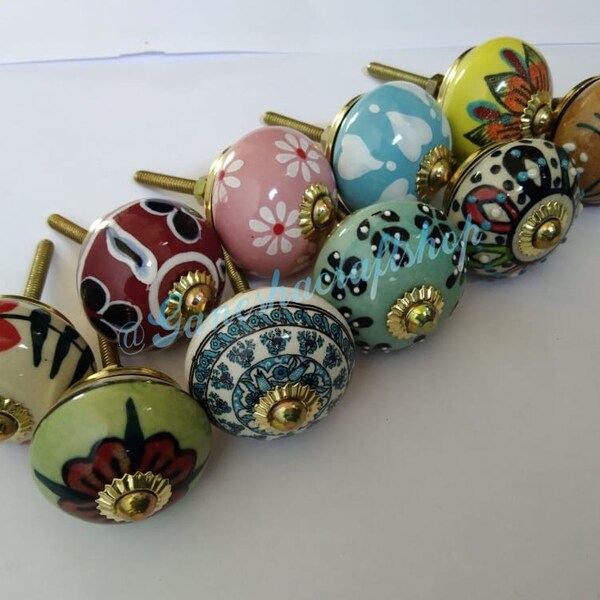 Hand Painted Knobs - Etsy