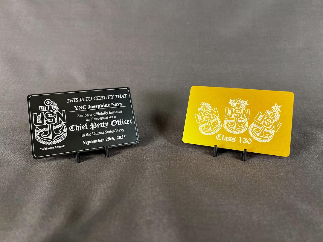 Laser Engraved CPO Acceptance / Wallet Card / Two-sided - Etsy