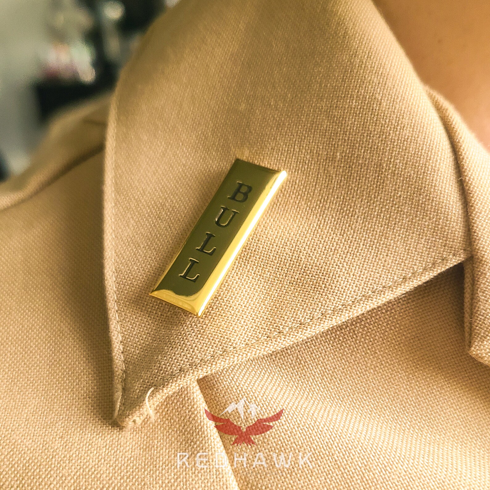 Gold Bull Ensign Collar Device: Customizable Naval Officer Keepsake - Etsy