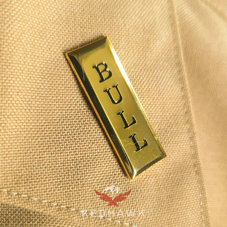 Gold Bull Ensign Collar Device: Customizable Naval Officer Keepsake - Etsy