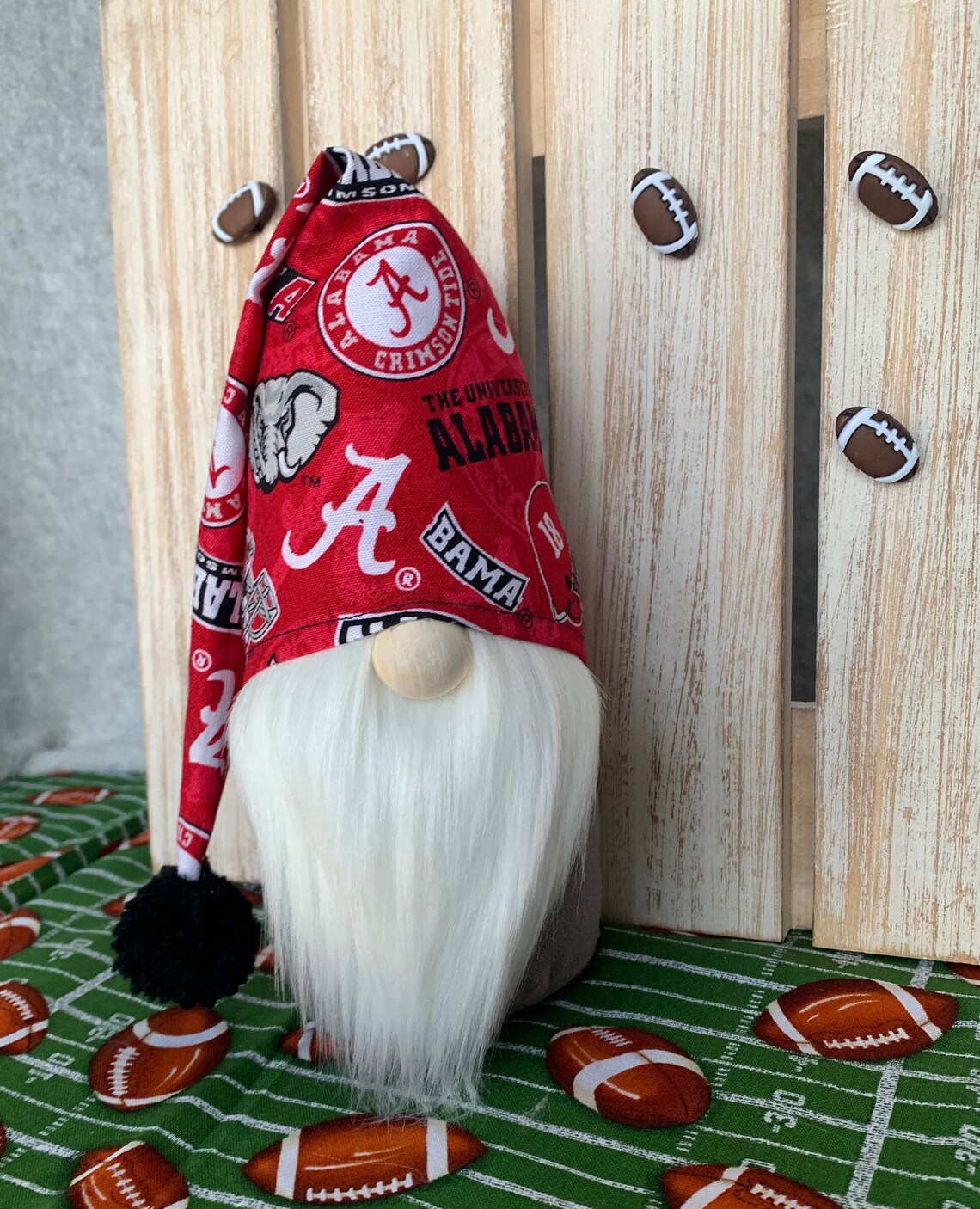 Alabama Crimson Tide Sports Gnome - Etsy