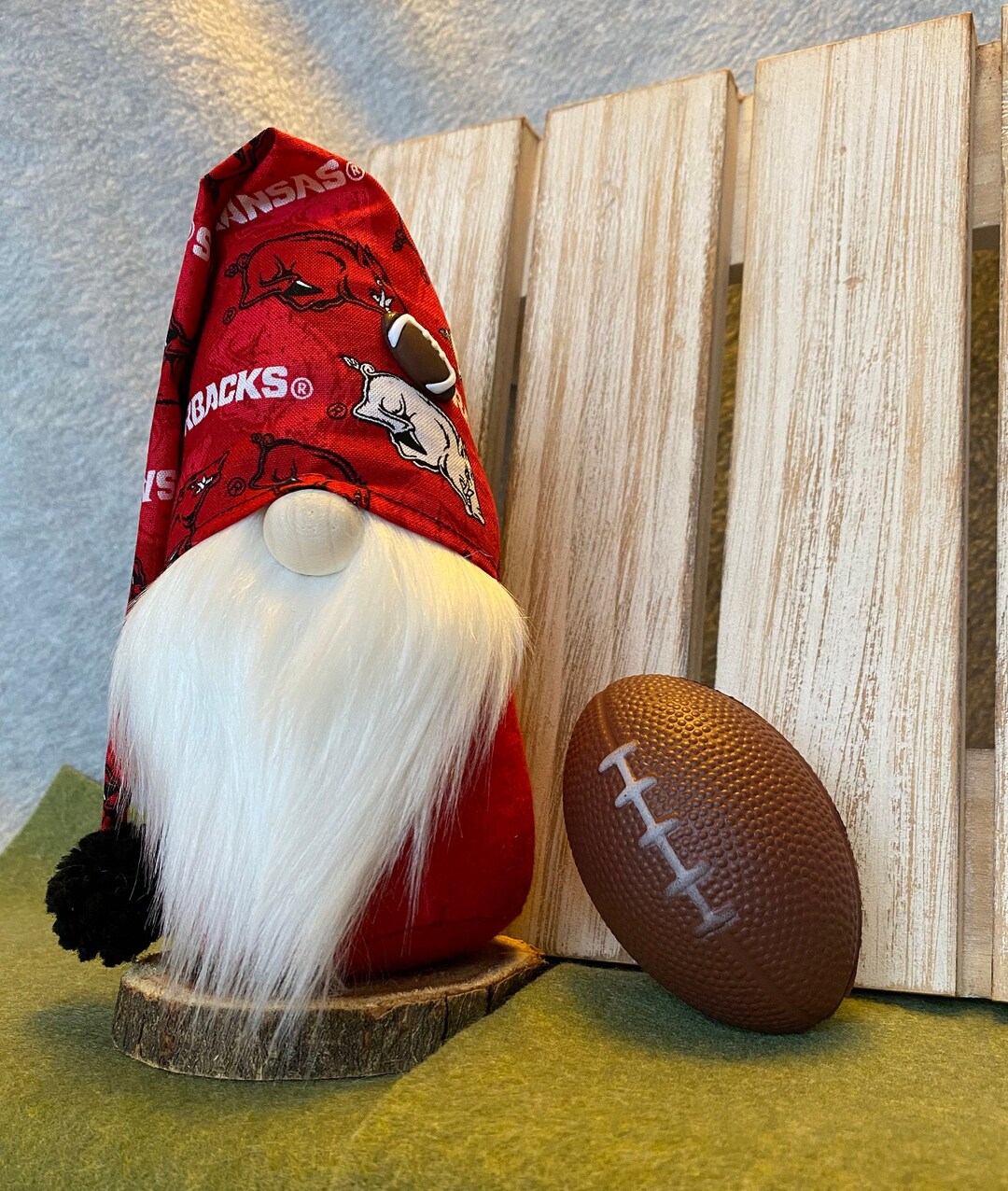 Arkansas Razorback Football Sports Gnome Bright Red - Etsy