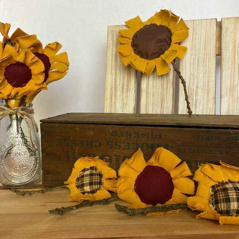 Primitive Sunflower - Etsy