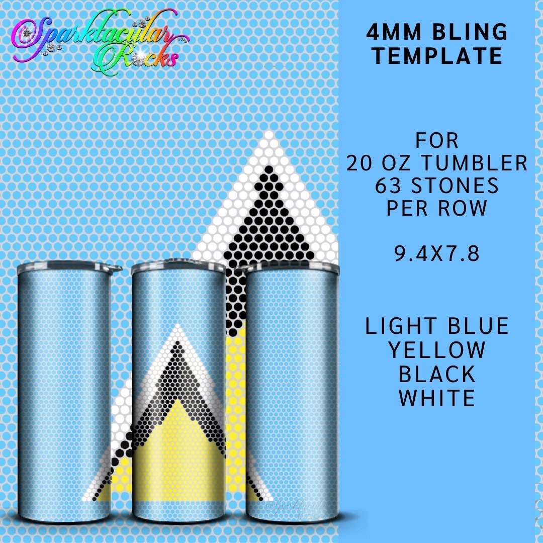 68 Bling Tumbler Template Ss16 4mm Bling Template Bling 63 Stones per ...