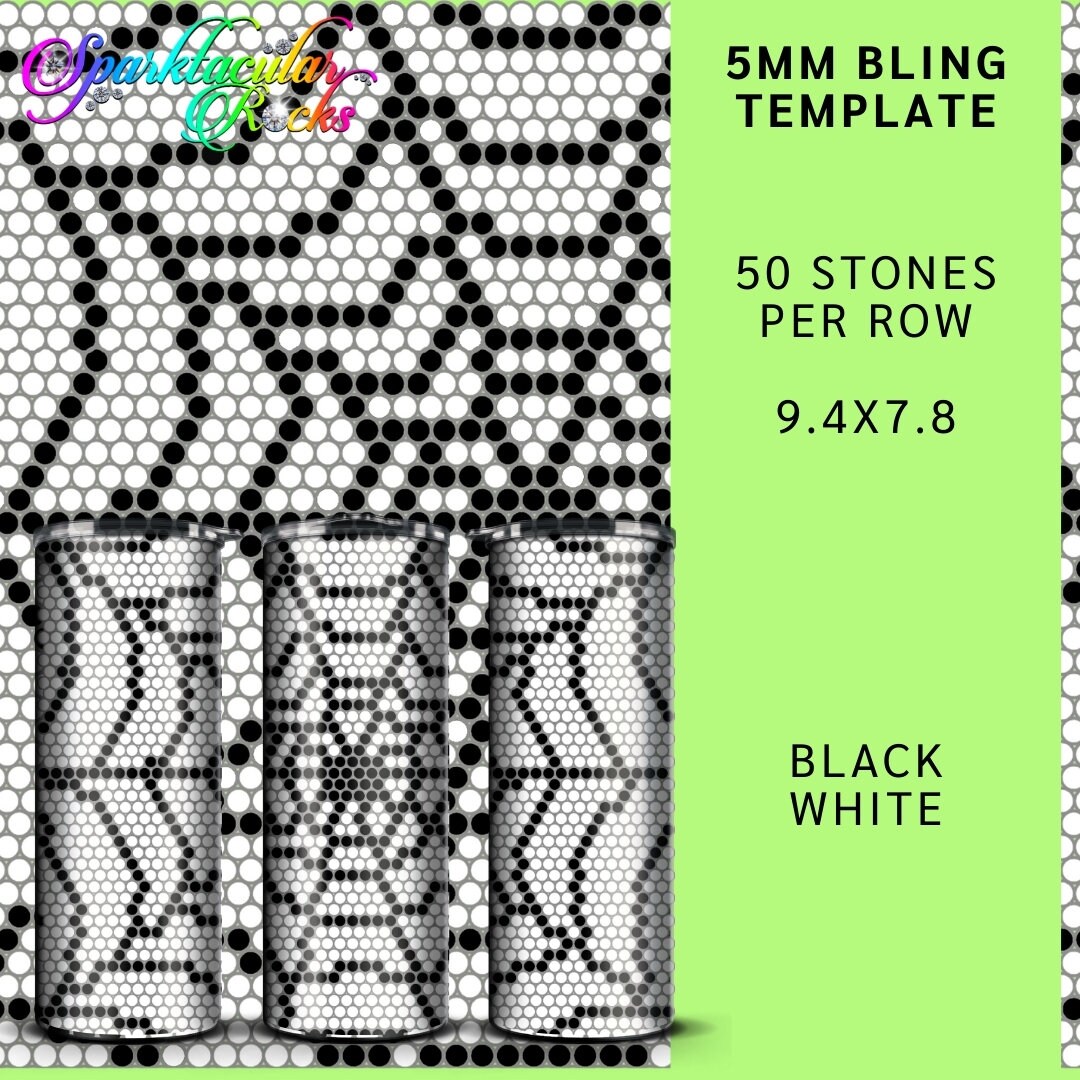Rhinestones Tumbler Templates Ss20 5mm Bling Tumbler Bling 50 Stones ...