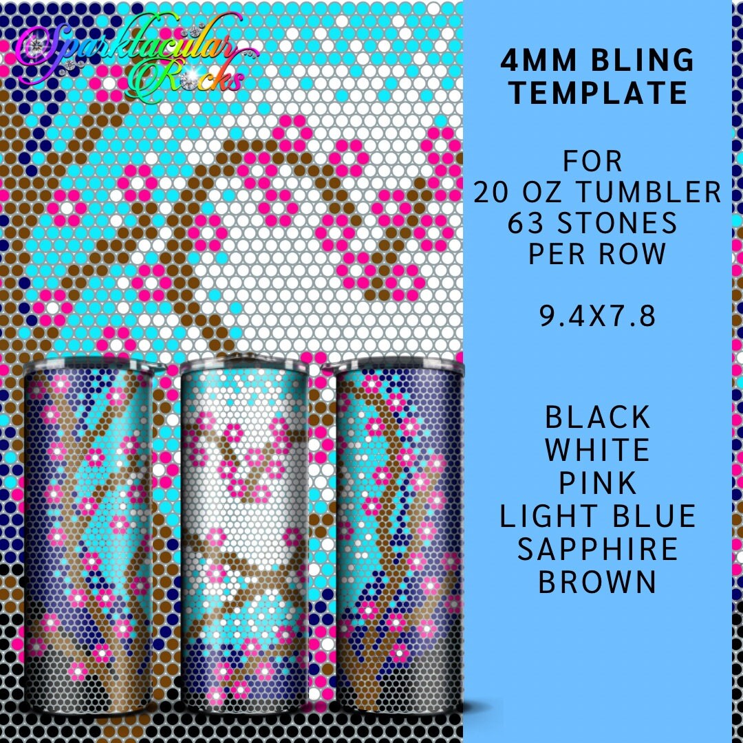 163 Bling Tumbler Template | Ss16 4mm | Bling Template | Bling | 63 ...