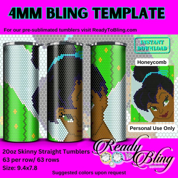 Grid Rhinestone Template - Etsy