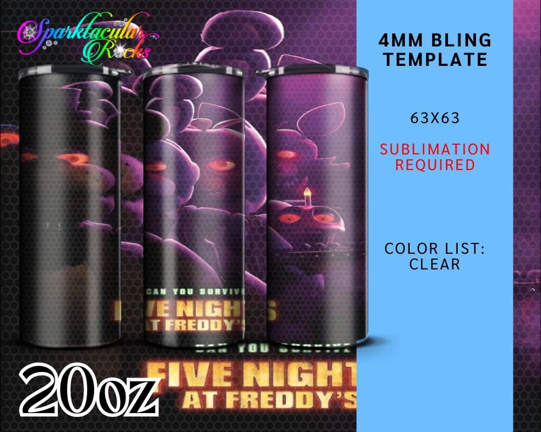 211 Fnf Puppet Rhinestones Tumbler Templates Ss20 5mm Bling Tumbler ...