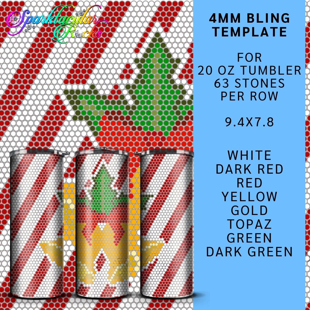 110 Bling Tumbler Template Ss16 4mm Bling Template Bling 63 Stones per ...