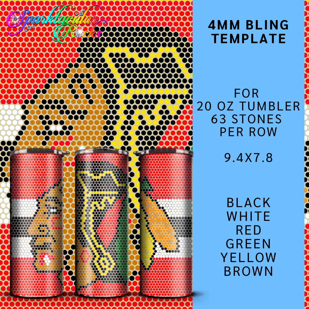 159 Bling Tumbler Template Ss16 4mm Bling Template Bling 63 Stones per ...