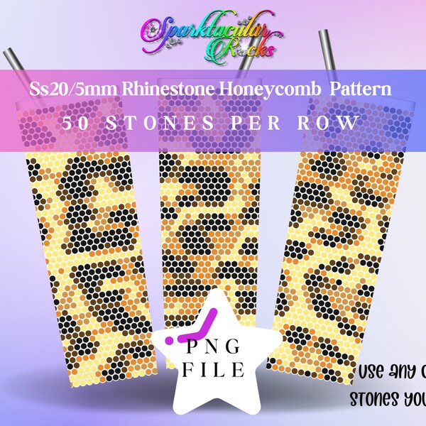 Honeycomb Rhinestone Leopard - Etsy