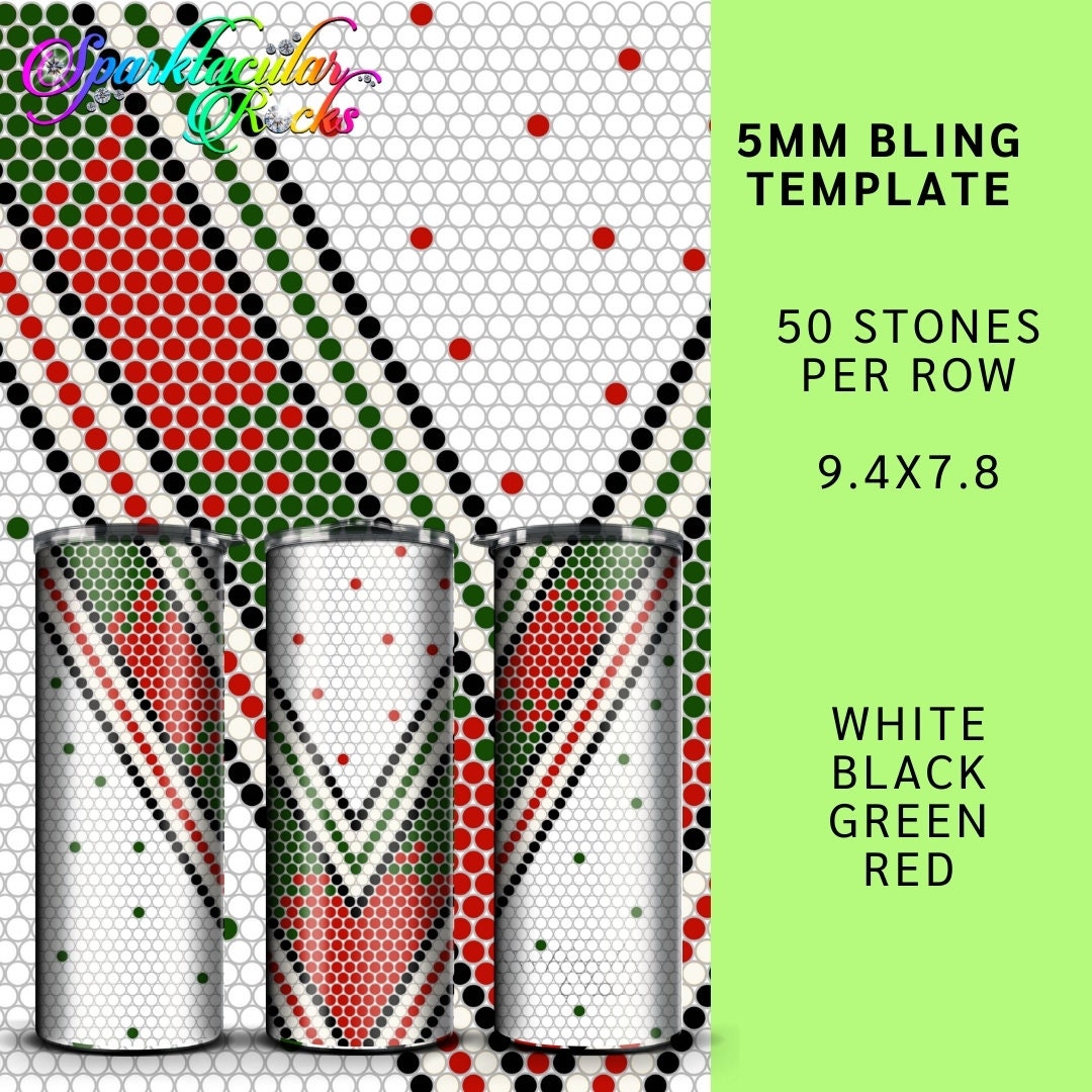 201 Rhinestones Tumbler Templates | Ss20 5mm | Bling Tumbler | Bling ...