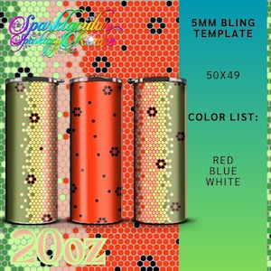 Watermelon Ombre Rhinestone Template: 5mm Bling Tumbler (digital ...