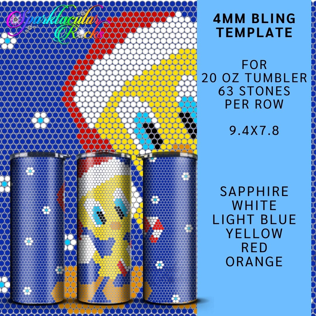 142 Bling Tumbler Template Ss16 4mm Bling Template Bling 63 Stones per ...