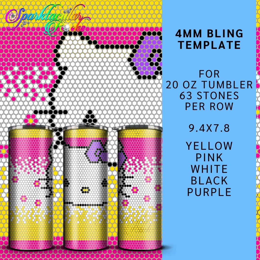 160 Bling Tumbler Template Ss16 4mm Bling Template Bling 63 Stones per ...