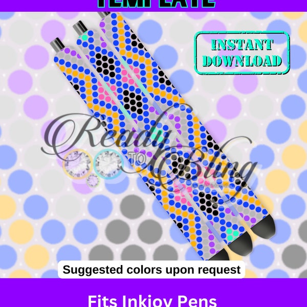 Rhinestone Pen Template 3mm - Etsy