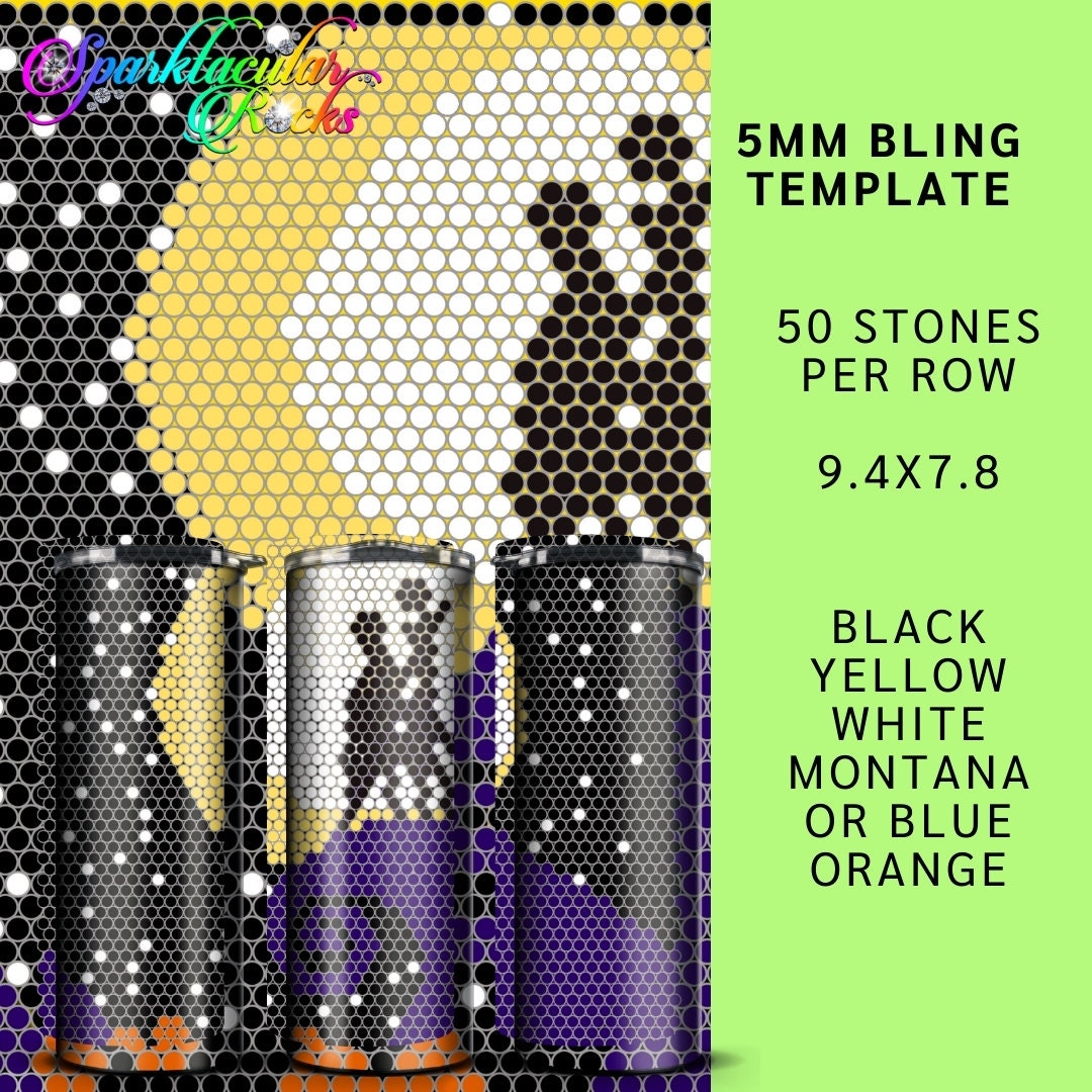 Rhinestones Tumbler Templates Ss20 5mm Bling Tumbler Bling 50 Stones ...