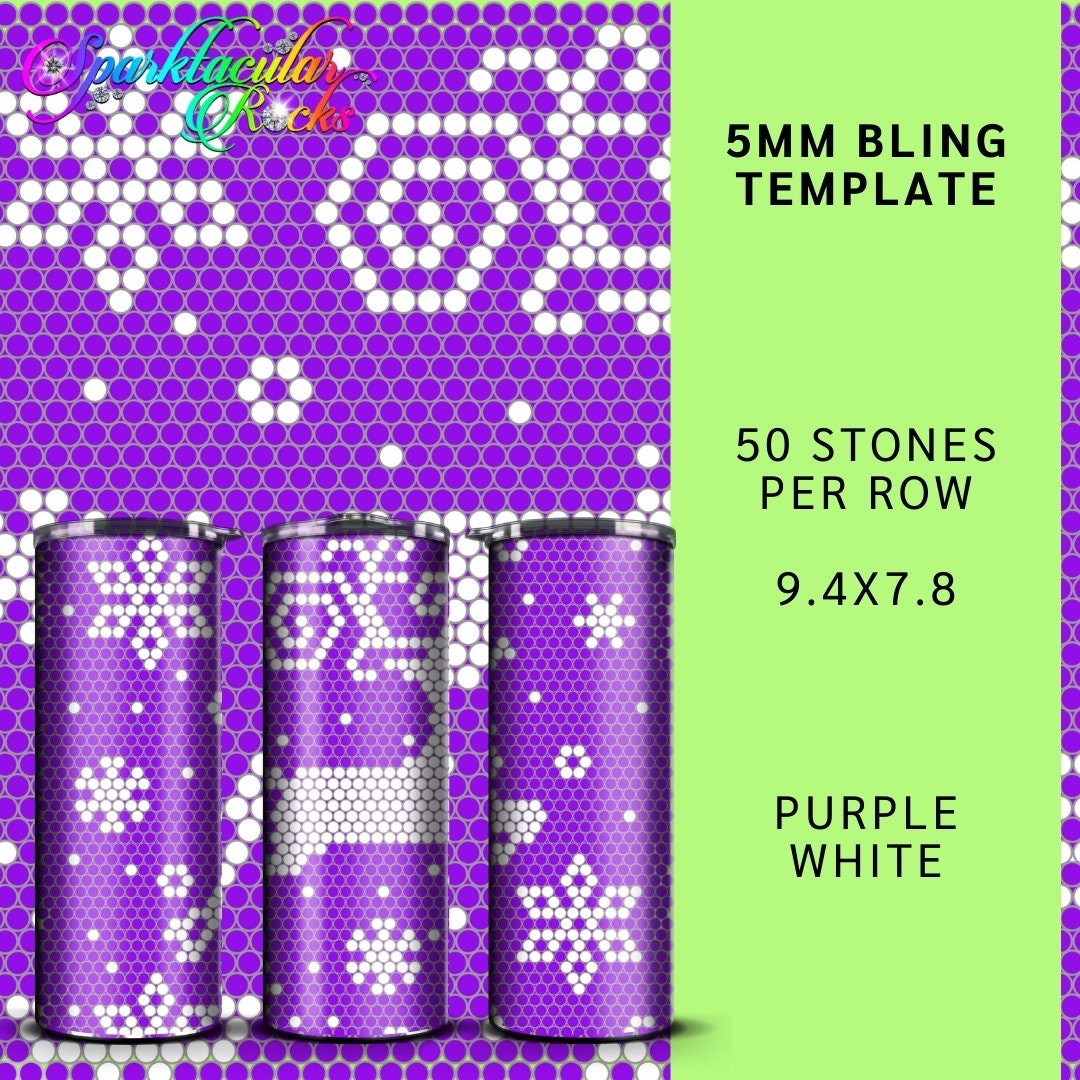 207 Rhinestones Tumbler Templates | Ss20 5mm | Bling Tumbler | Bling ...