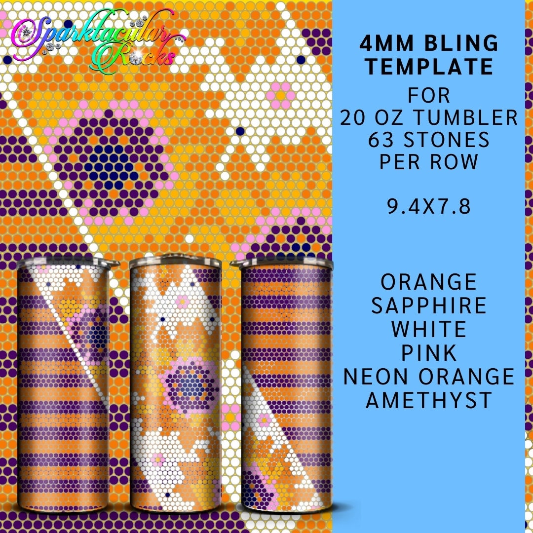 92 Bling Tumbler Template | Ss16 4mm | Bling Template | Bling | 63 ...