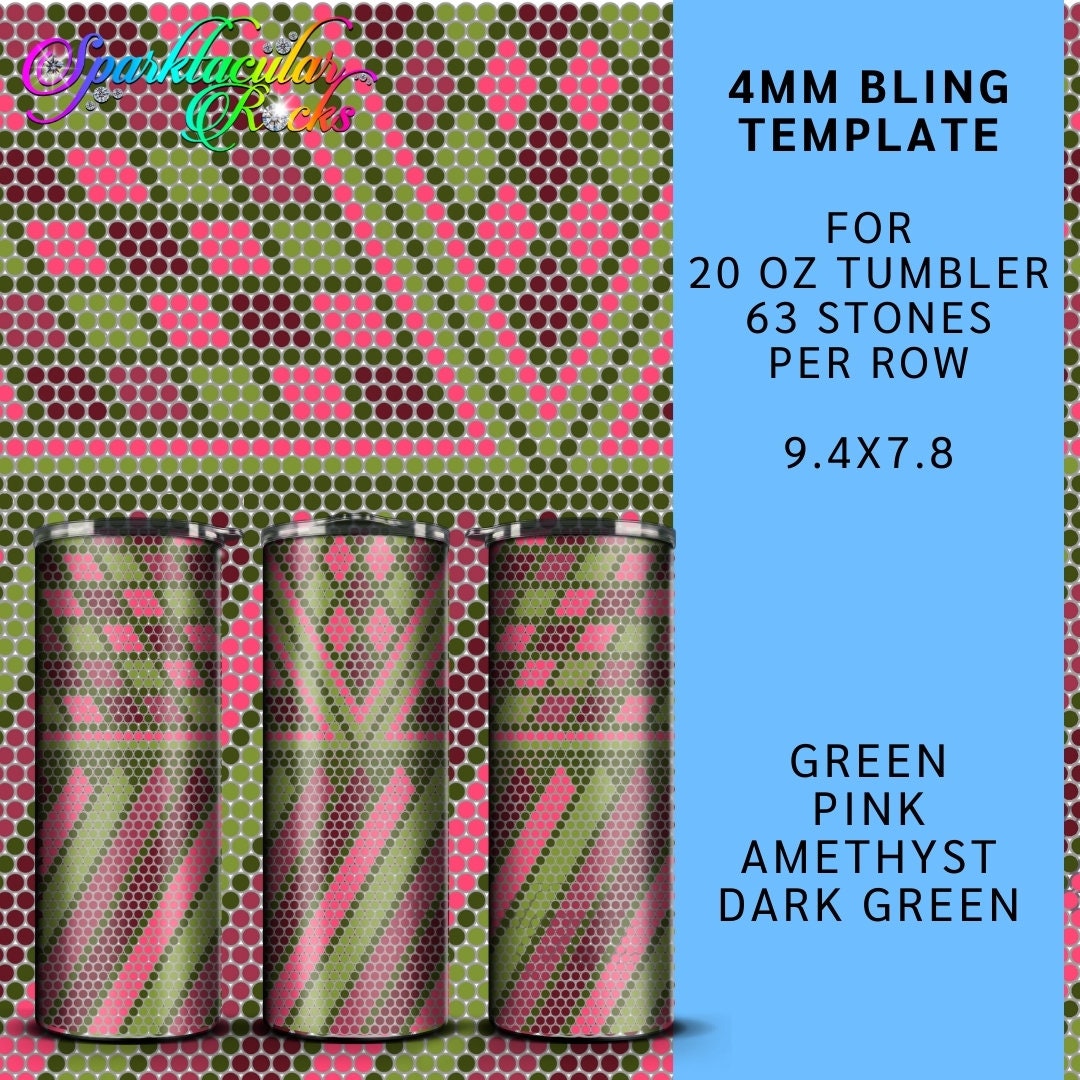 128 Bling Tumbler Template | Ss16 4mm | Bling Template | Bling | 63 ...