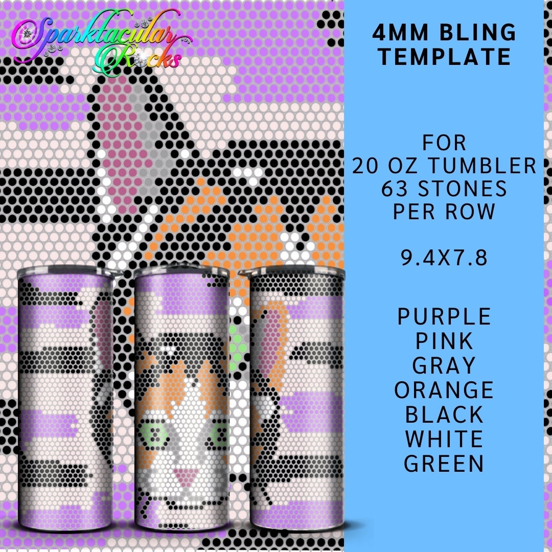 134 Bling Tumbler Template Ss16 4mm Bling Template Bling 63 Stones per ...
