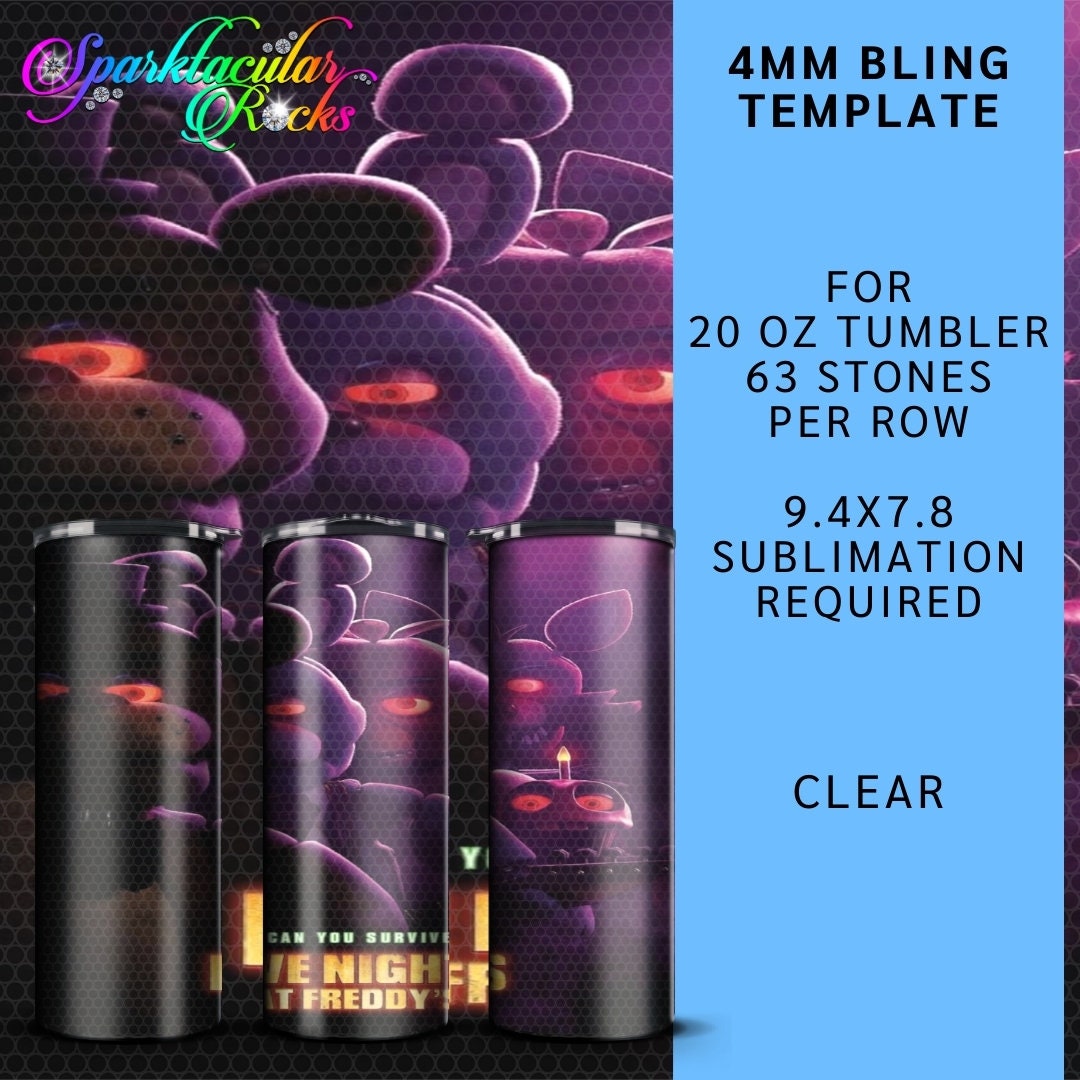 5 Bling Tumbler Template Ss16 4mm Bling Template Bling 63 Stones per ...