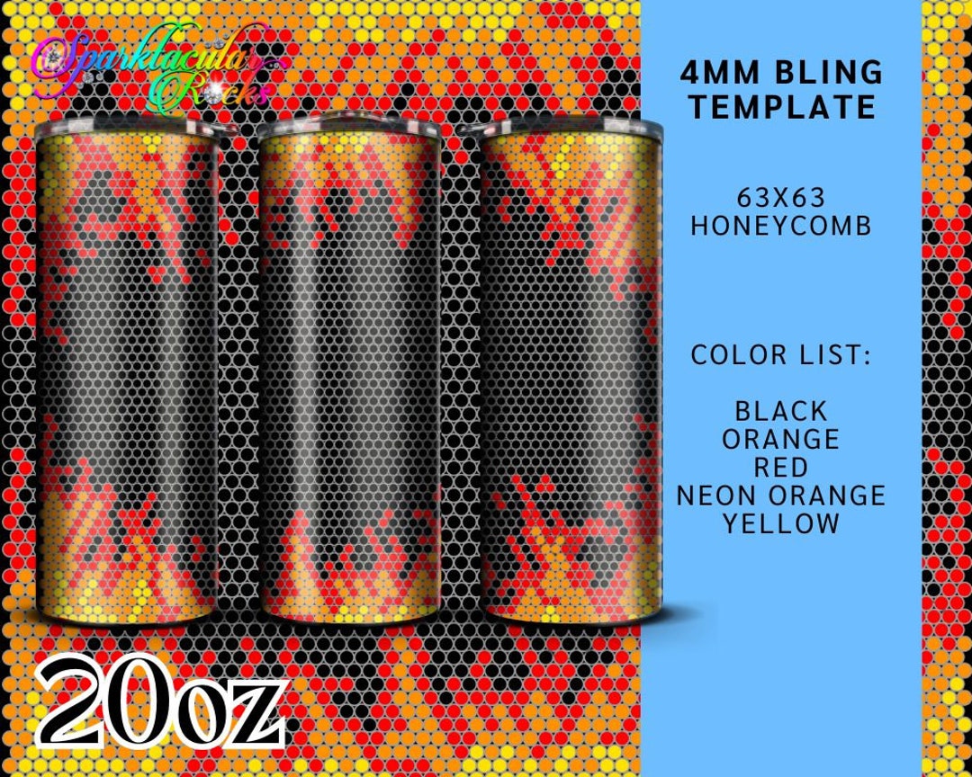 374 Bling Tumbler Template | Ss16 4mm | Bling Template | Bling | 63 ...