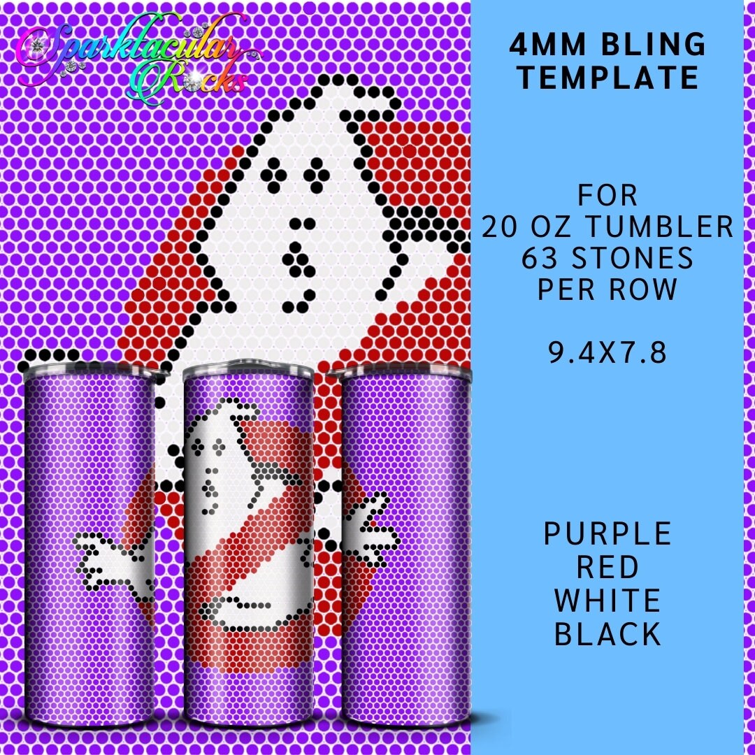 Bling Tumbler Template Ss16 4mm Bling Template Bling 63 Stones per Row ...
