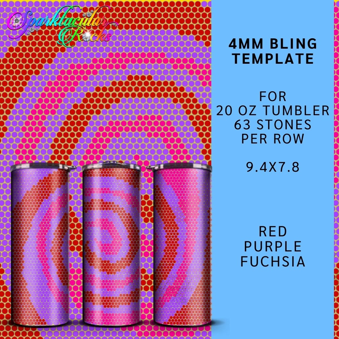 132 Bling Tumbler Template | Ss16 4mm | Bling Template | Bling | 63 ...