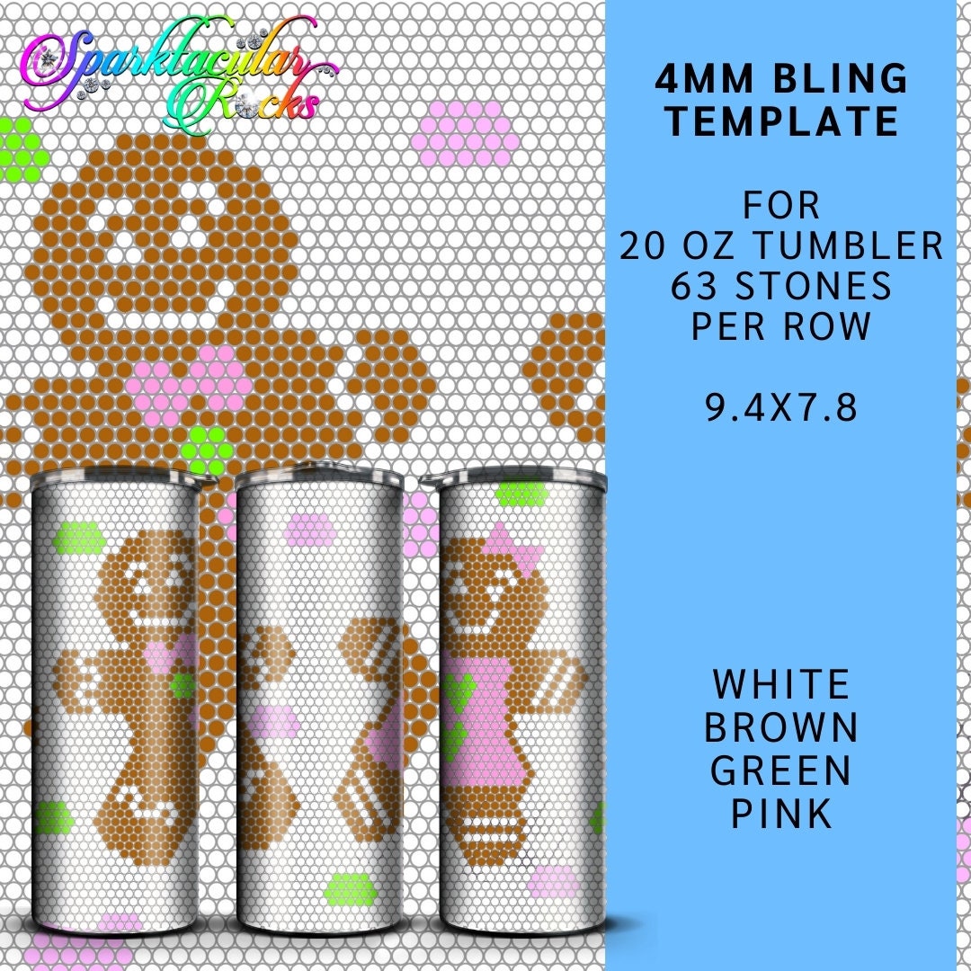 159 Bling Tumbler Template Ss16 4mm Bling Template Bling 63 Stones per ...
