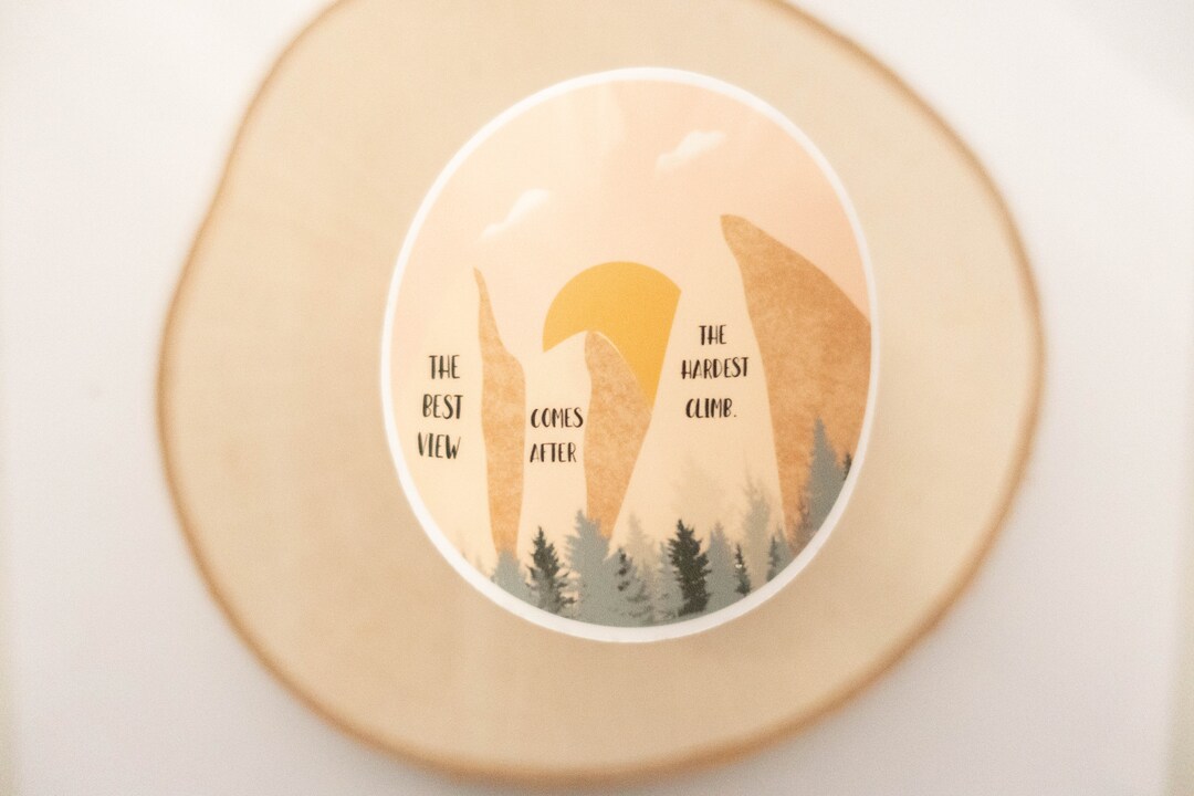 The Best View Sticker , Inspirational Stickers , Die-cut Sticker ...