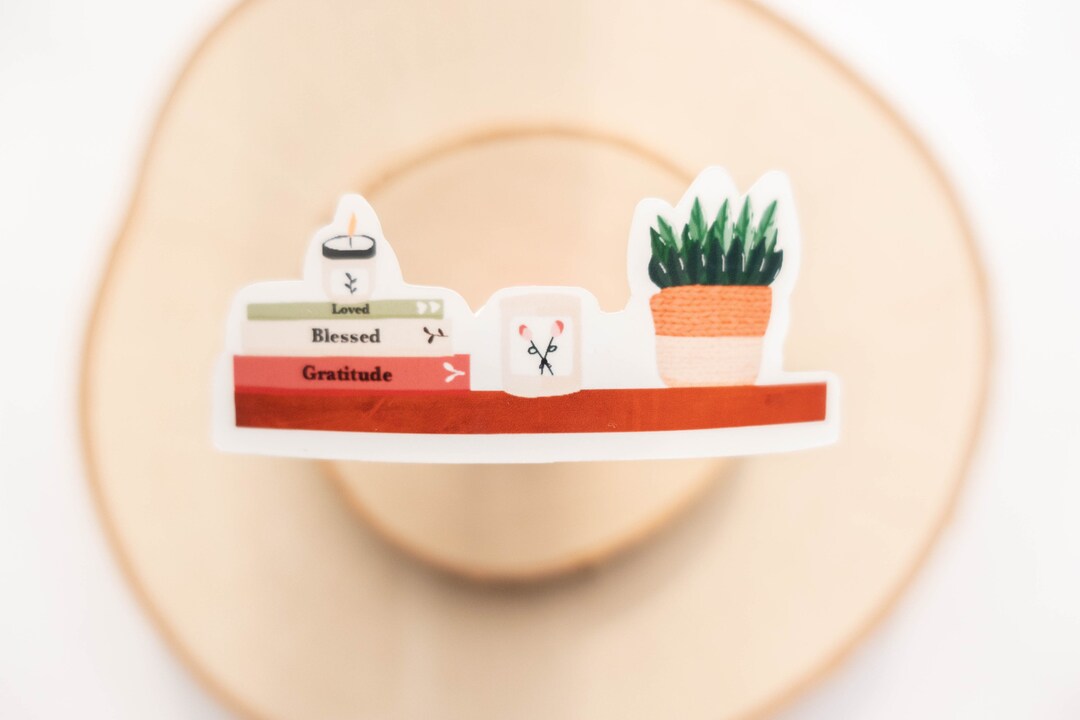 Book Shelf Stickers, Positivity Stickers, Inspirational Stickers, Die ...