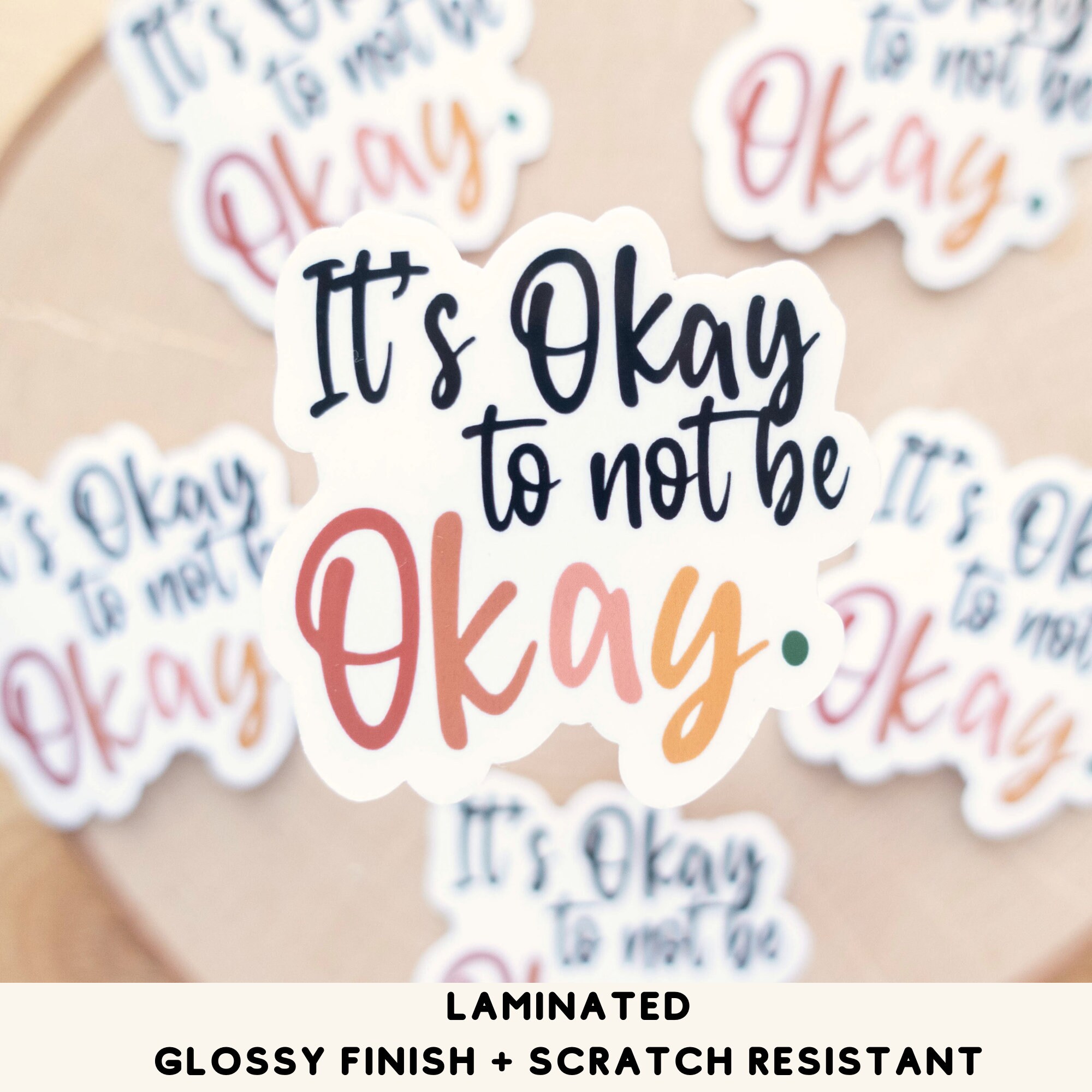 It's Okay Not to Be Okay, Mental Health Stickers, Self Care Stickers ...