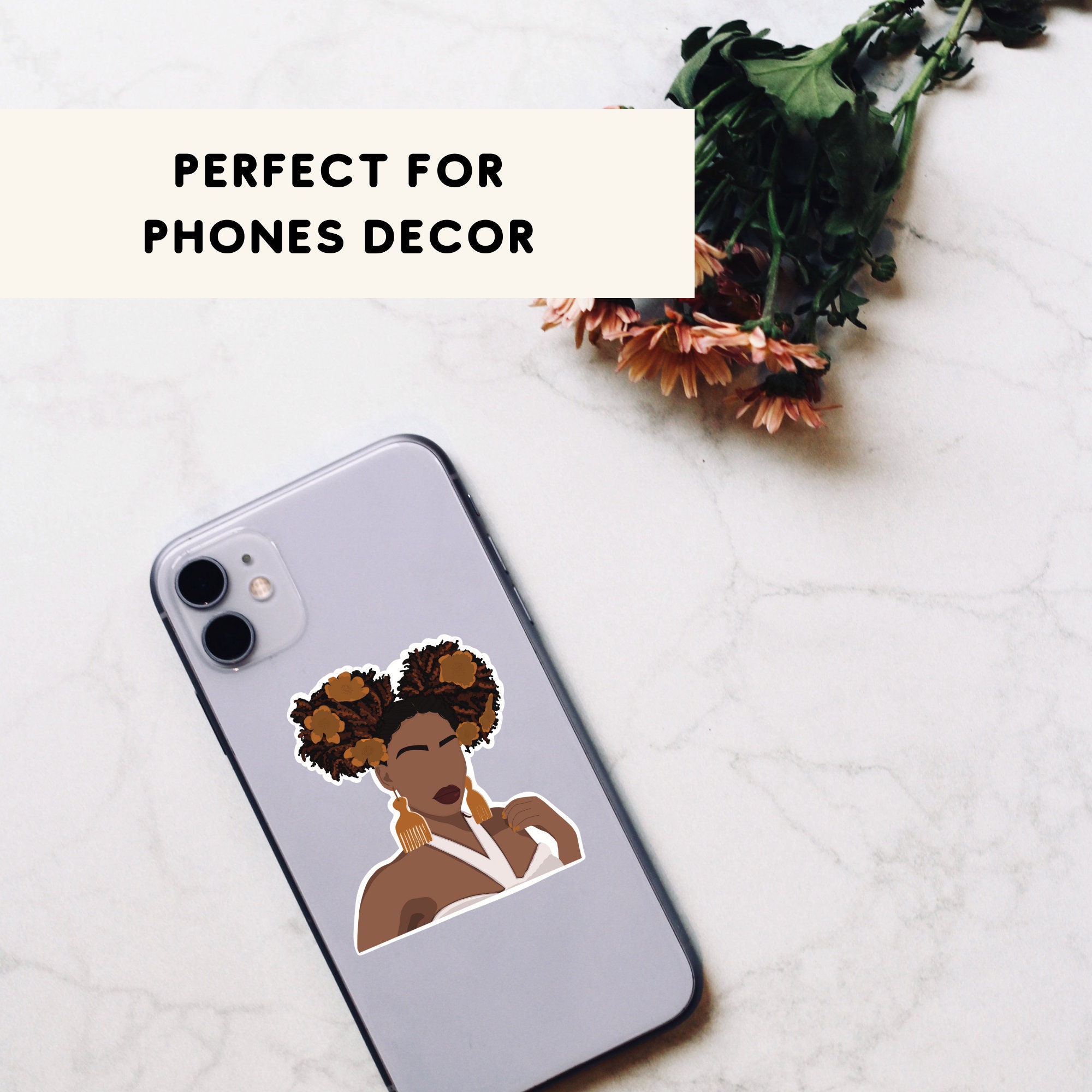 Buns Buns Sticker Black Woman Sticker Black Girl | Etsy