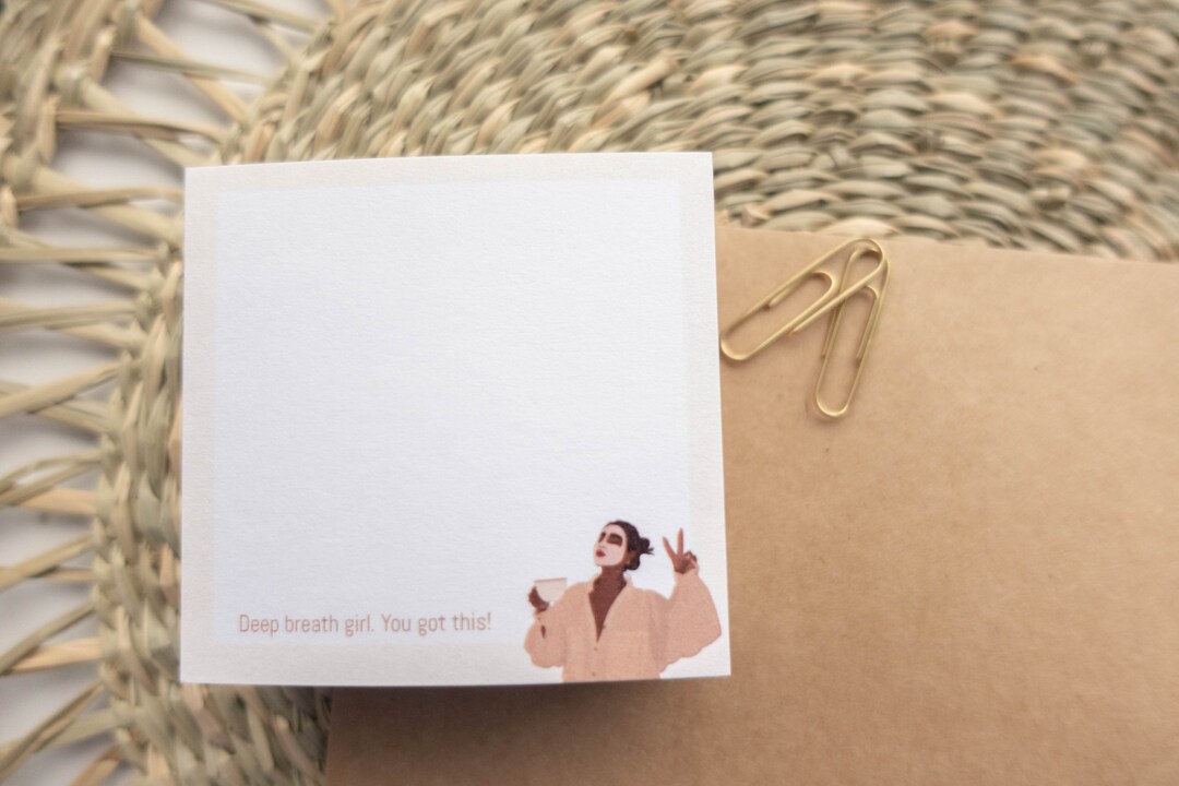 Self Care Woman Sticky Notes, Mini Notepad, Post It Notes, Cute ...