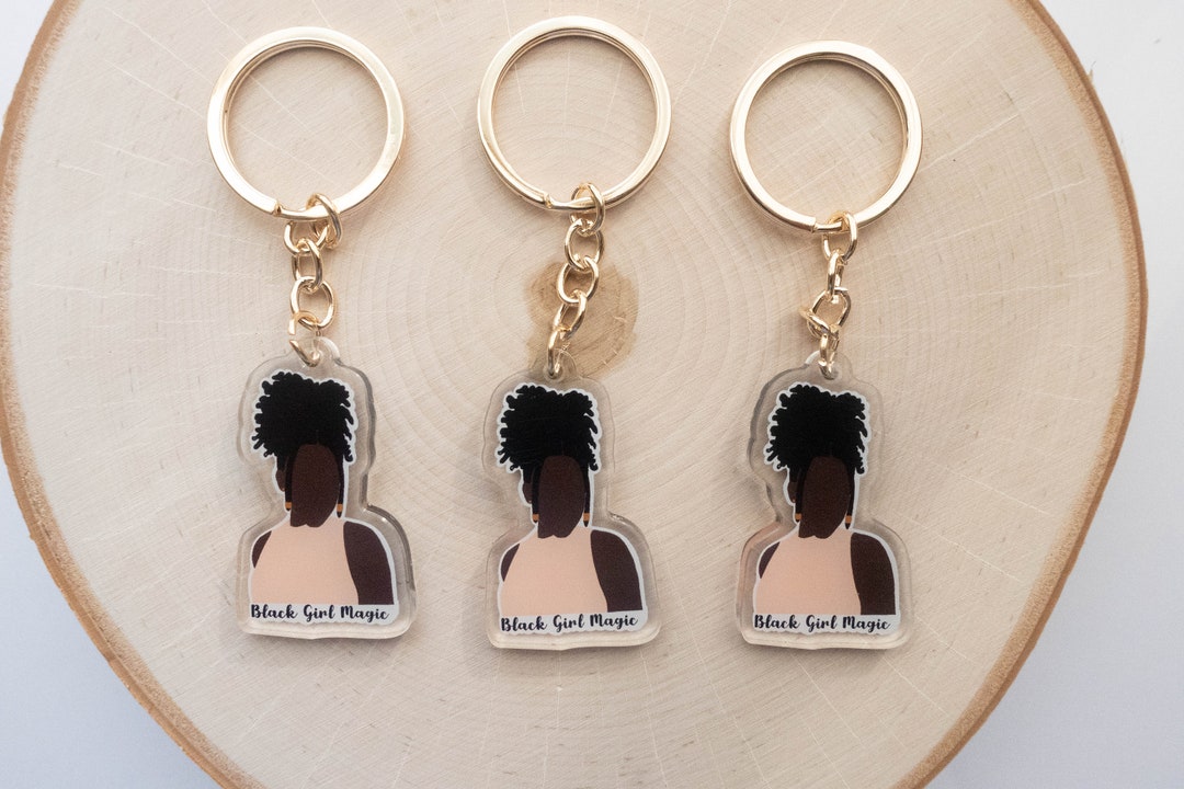 Black Girl Magic Keychain, Trendy Keychains, Acrylic Keychains, Black ...