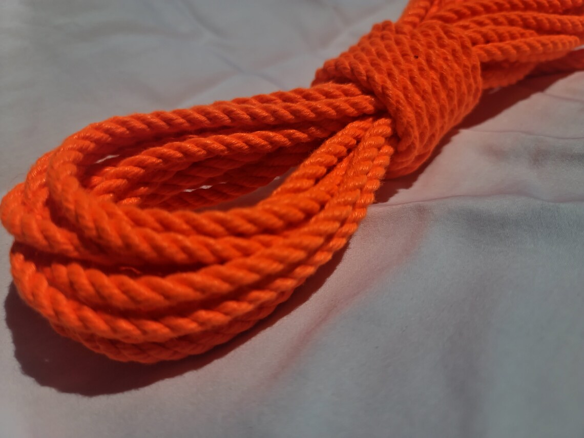Shibari/ Kinbaku POSH UV Reactive Rope 1× 30ft, 5mm, Ready-to-use POSH ...
