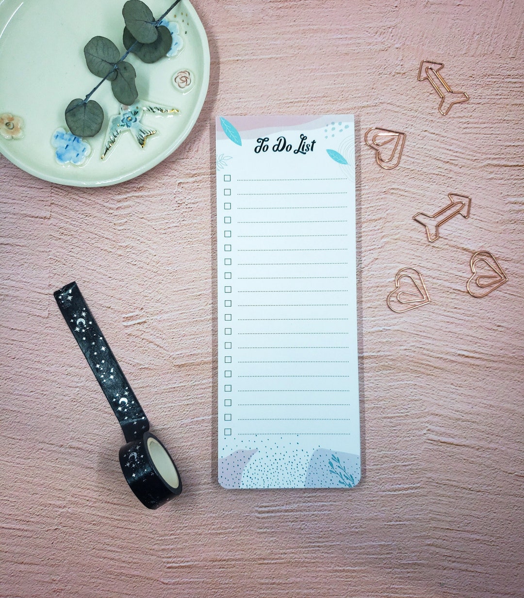 Leafy to Do List Notepad Checklist Daily Planner Memopad 50 Sheets - Etsy