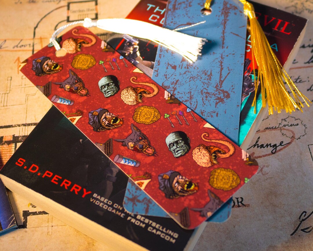 RE 2 Heroes and Villains | Bookmark - Etsy