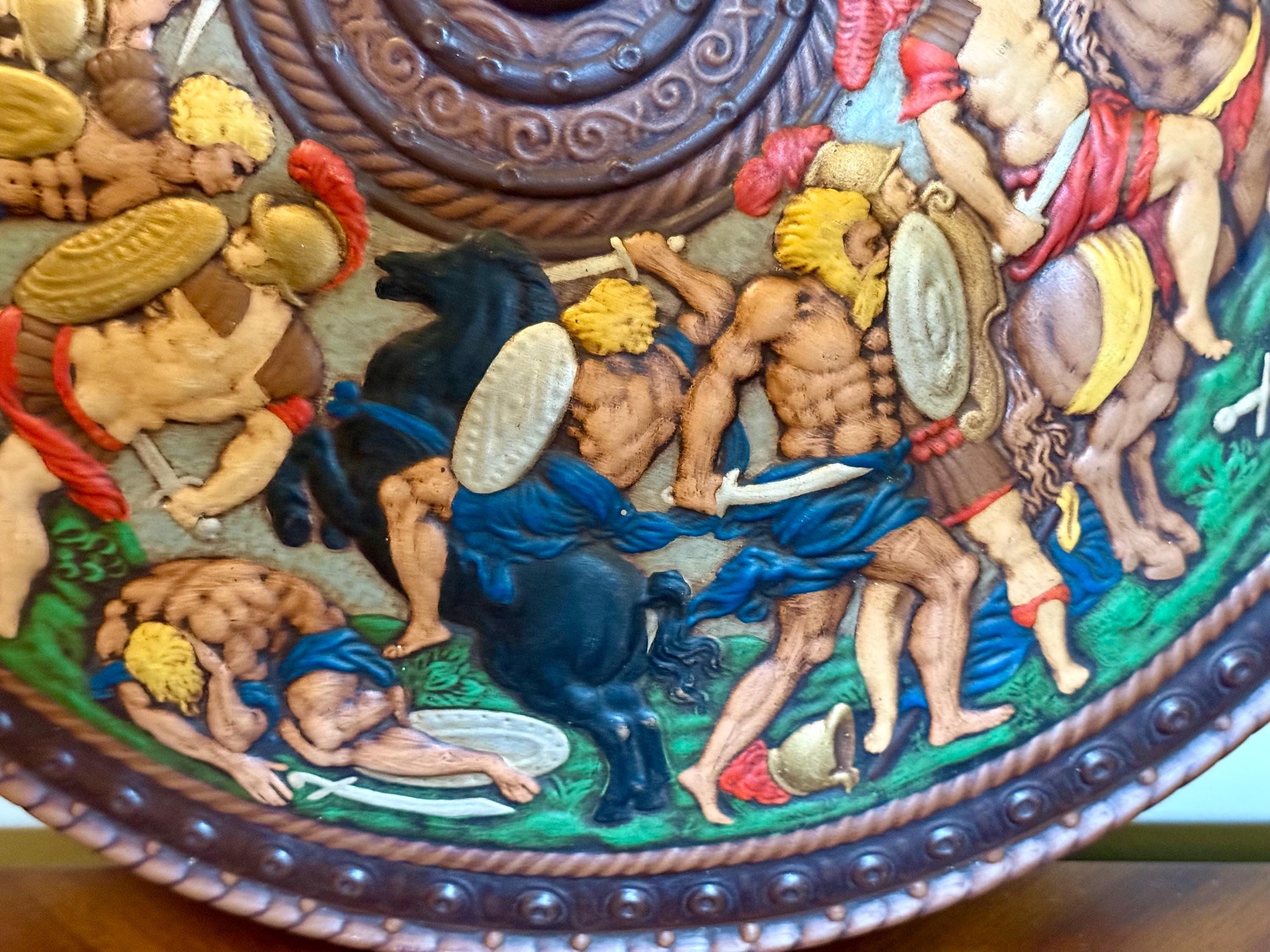 Renaissance Ceremonial Shield – Storming of New Carthage Chalkware ...